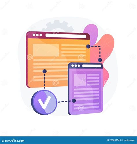 Cross Browser Compatibility Abstract Concept Vector Illustration Stock