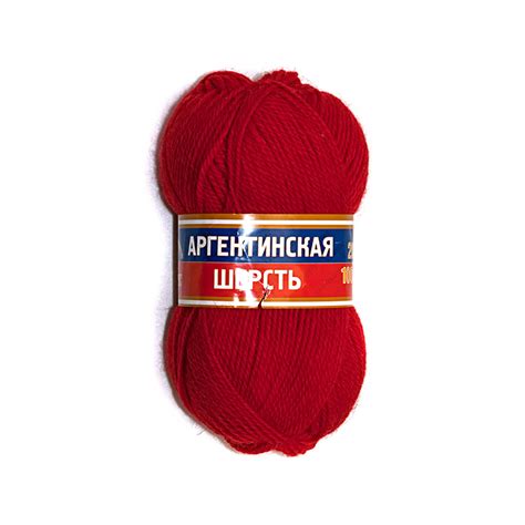 Пряжа Камтекс КТ "Аргентинская шерсть" 100% шерсть 100 г 200 м 046 ...