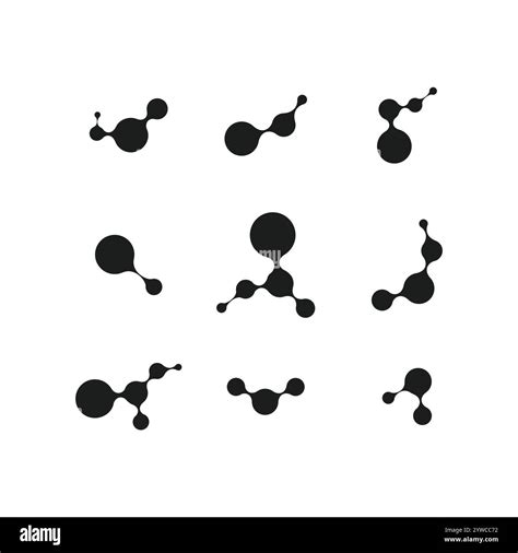 Beautiful Structure Dna Molecules Line Art Pattern With Connect Dot Line For Concept Design
