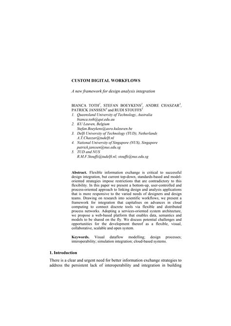 SOLUTION Custom Digital Workflows A New Framework Studypool