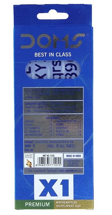 Blue Metal Doms X1 Geometry Box At Rs 130piece In New Delhi Id