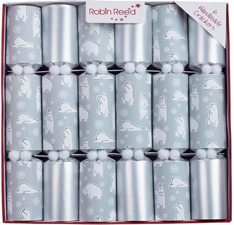 Robin Reed Handmade English Christmas Crackers 6 X 12 Racing Polar