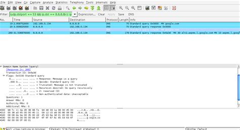 Wireshark Dns Queries Returning No Answer Section Super User