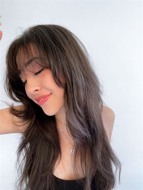 Short Layers With Wispy Front Bangs Long Hair With Bangs Long Layered Hair Layered Hair