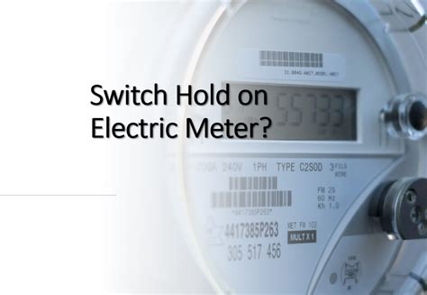 Switch Hold On The Electric Meter Hubpages