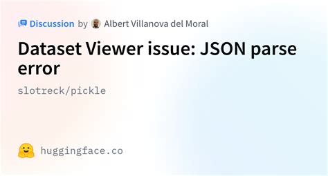 Slotreckpickle · Dataset Viewer Issue Json Parse Error
