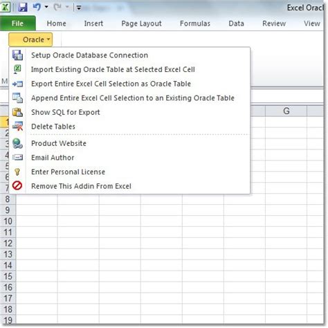 Excel Oracle Import Export And Convert Software Download And Review