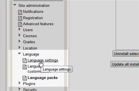 Installing A Language Pack In Moodle InMotion Hosting