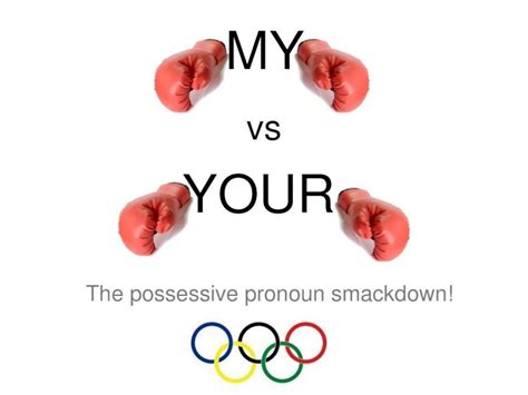 Pdf My Vs Your The Possessive Pronoun Smackdown Dokumen Tips