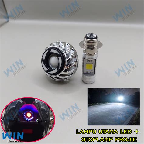 Lampu Led Motor Depan Lampu Projie Rem Belakang Lampu Stop Projie Lazada Indonesia