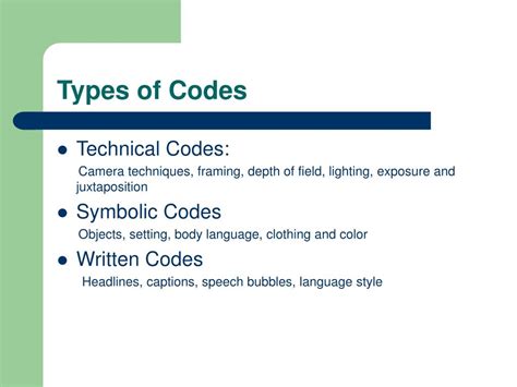Ppt Codes And Conventions Powerpoint Presentation Free Download Id 240599