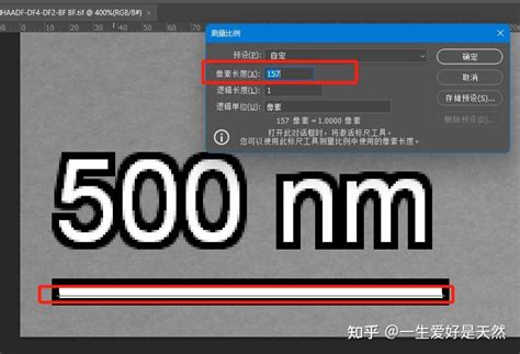 Photoshop电镜图利用比例尺 Ps标记测量尺寸 知乎