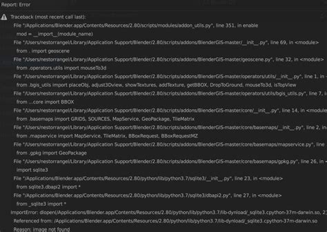 Error While Activating Blendergis In Blender 28 2019 07 29 · Issue 191 · Domlyszblendergis
