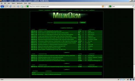 Cybersecurity Infosec Ethicalhacking Milw0rm Exploitdev Throwback