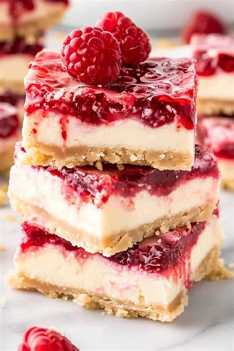 Raspberry Cheesecake Bars Insanely Good