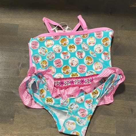 Mim Pi Swim Nwt Mimpu Size 2 Girls World Of Joy Kittens Bathing