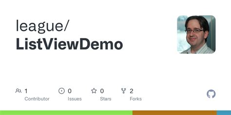 GitHub League ListViewDemo