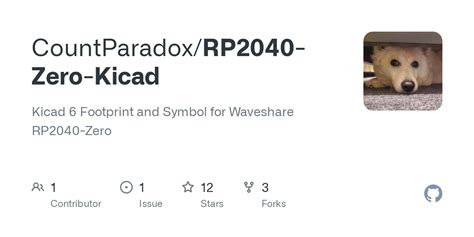 GitHub CountParadox RP2040 Zero Kicad Kicad 6 Footprint And Symbol For Waveshare RP2040 Zero