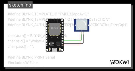 Motion Detection Wokwi Esp32 Stm32 Arduino Simulator
