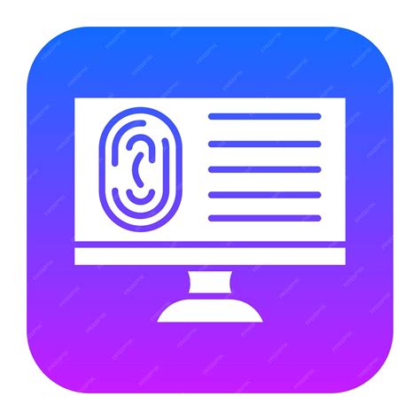Premium Vector Fingerprint Database Vector Illustration