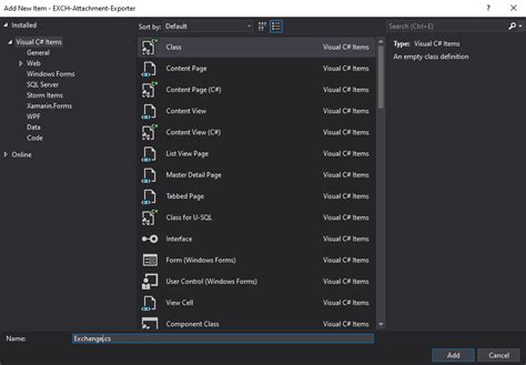Create A C Console App Net Framework To Export Mail Attachments