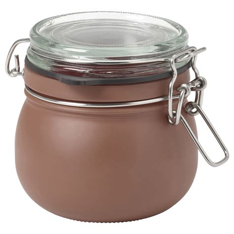 Korken Brown Red 05 L Glass Jar With Lid 10592723 Ikea