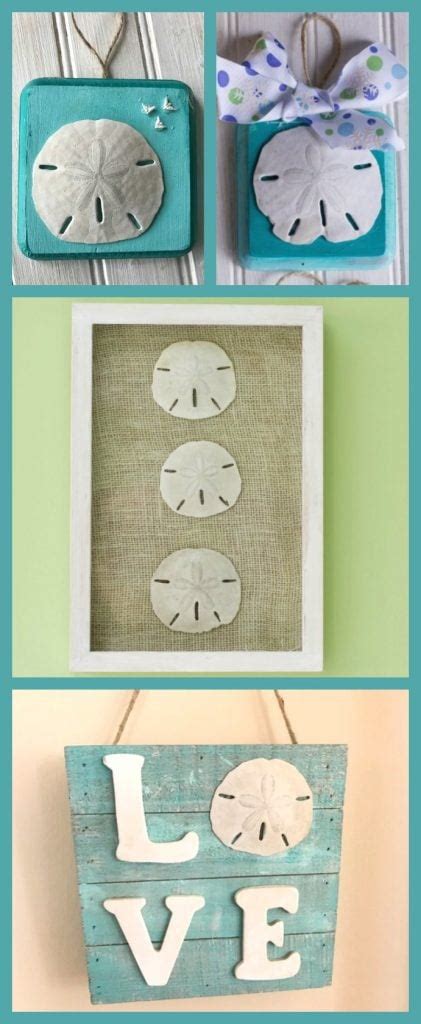 3 Sand Dollar Crafts To Use Up Sea Shells From Vacation