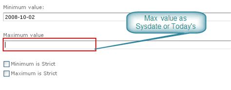 Max Value Of Date Parameter As Sysdate Or Todays Date Products