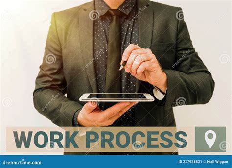 Text Caption Presenting Work Process Conceptual Photo Standard