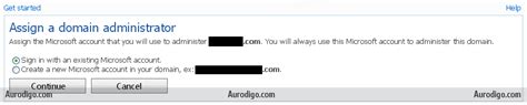 setting up custom domain email address on aurodigo