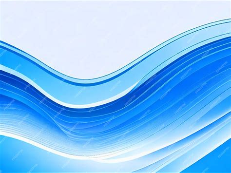 Premium Ai Image Modern Abstract Blue Gradient Flowing Wave Lines