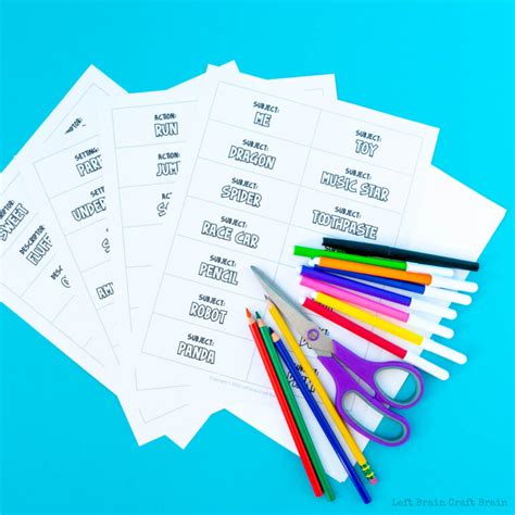 Variable Drawing With Printable Prompts Left Brain Craft Brain