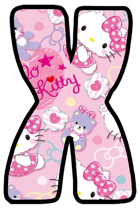 Buchstabe Letter X Hello Kitty Decorations Hello Kitty Party