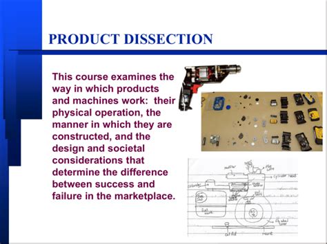 product dissection course reverse engineering and design