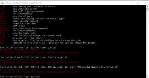Corda Cant Start A Iouflow From Cordashell Cordapp Template