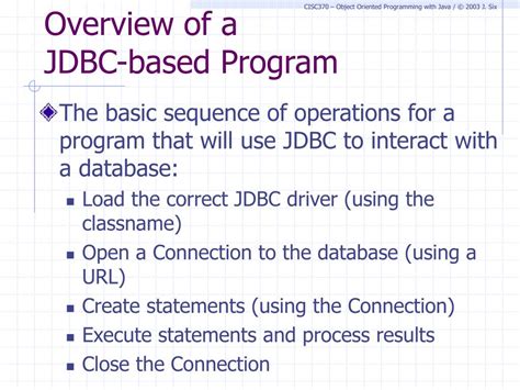 Ppt Java Database Connectivity Jdbc Powerpoint Presentation Free Download Id3374737