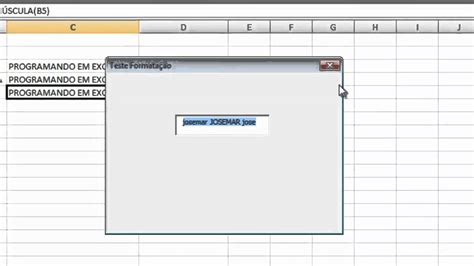 Formatação Funções Ucase Lcase E Proper Dicas Vba Youtube