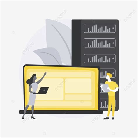 Big Data Center Vector Design Images Data Center Abstract Concept Vector Illustration It