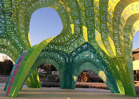 Marc Fornes Uses Metal Shingles To Create Installation In France