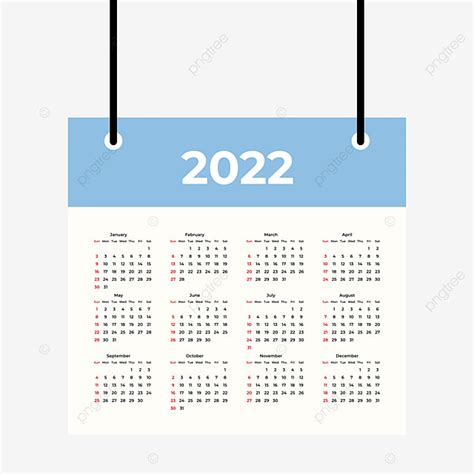 벽 달력 2021 달력 2022 시간표 데이트 Png 일러스트 및 벡터 에 대한 무료 다운로드 Pngtree