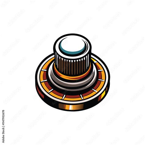 Photo And Art Print Create A Clean Vector Illustration Of A Potentiometer