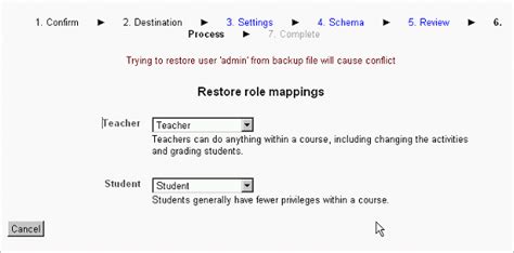 Backup And Restore Faq Moodledocs