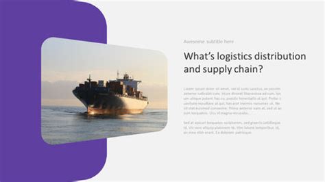 Logistics Distribution PPT Presentation