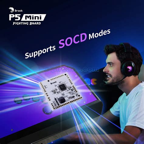 Mini Hitbox Pcb Arcade Leverless Controller Ps5 Fighting Game Encoder Brook P5 Mini Fighting