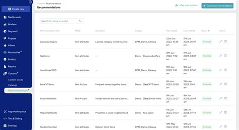 User Actions Model User Guide