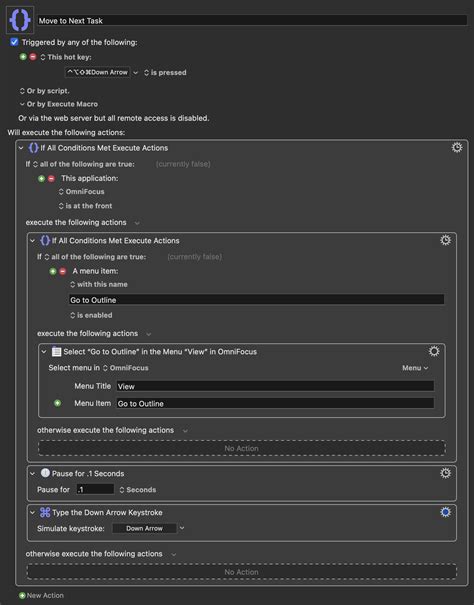 Select Nextprevious Action Shortcut Omnifocus For Mac The Omni