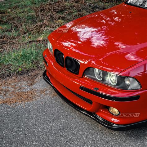 Bmw E39 Front M Tech Bumper Spoiler M5 Lip Splitter Gloss Black