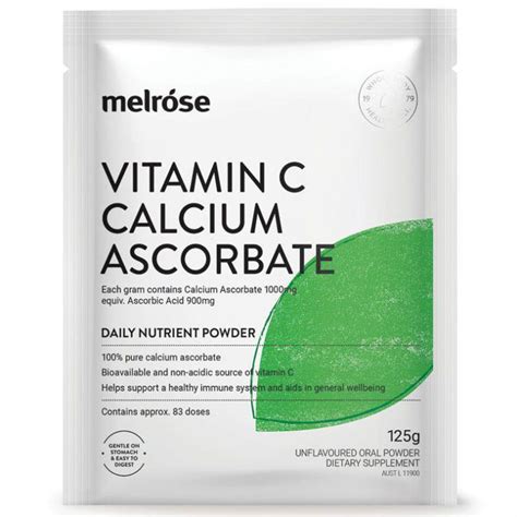 Melrose Vitamin C Calcium Ascorbate Elite Health Supplements