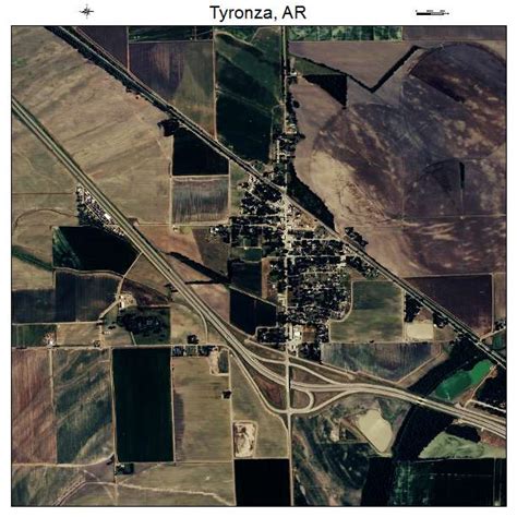 Aerial Photography Map Of Tyronza Ar Arkansas