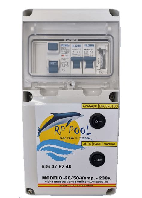 Cuadro Eléctrico Maniobra Filtración E Iluminación Transformador 50w